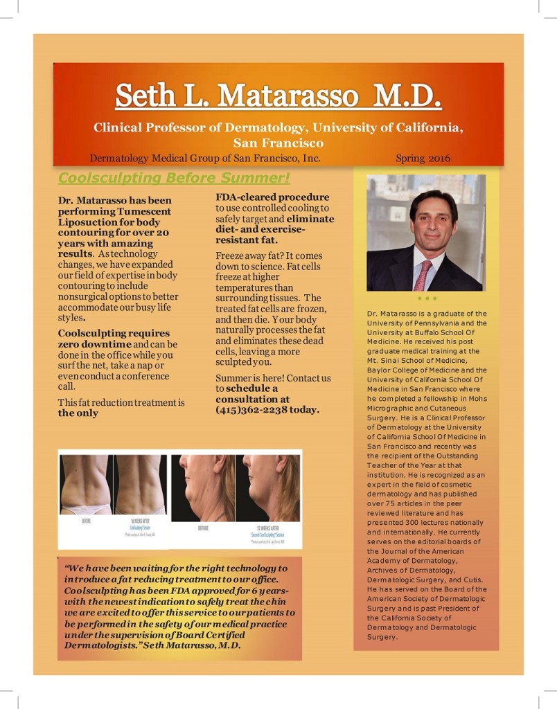 Newsletter | San Francisco, CA | Dr. Seth Matarasso